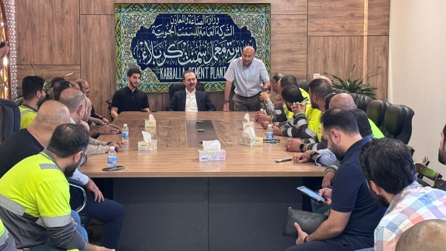 President, Saad Kolak, with the Delta Cement Team, took over Karbala ...